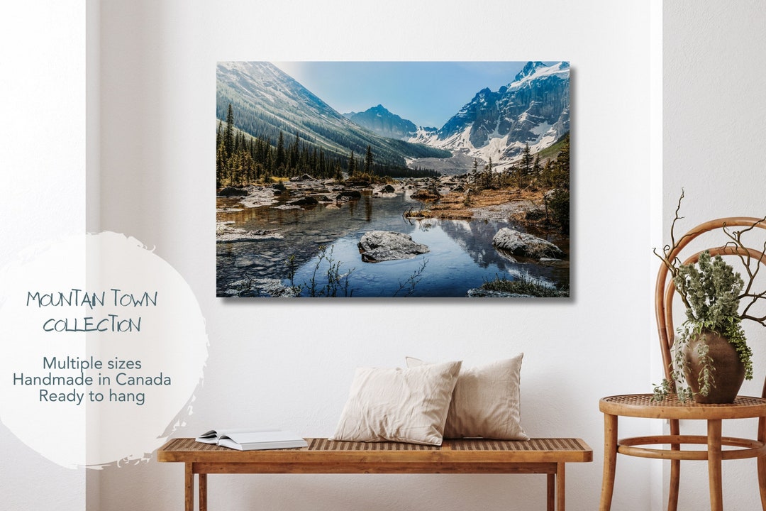 Banff National Park Wall Art for Living Room, Mountain Canvas Print ...