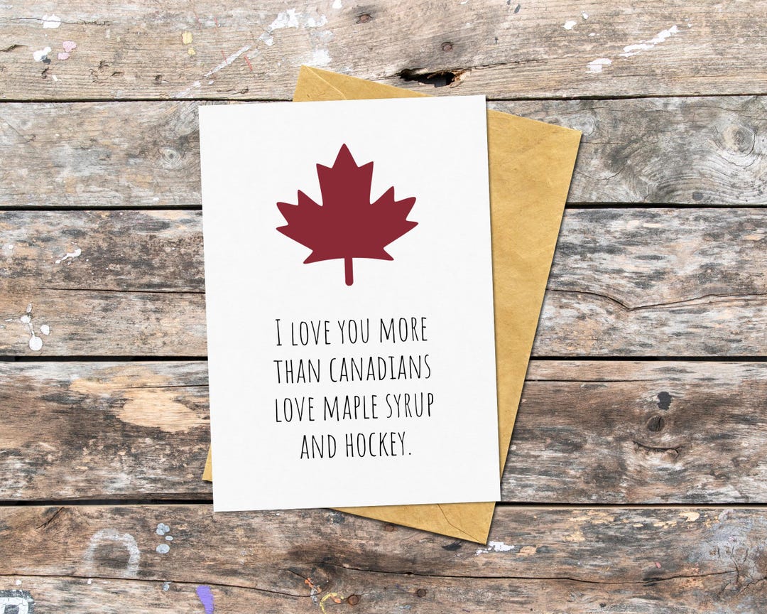 Canada Greeting Card for Special Someone, Canadian Theme Card for ...