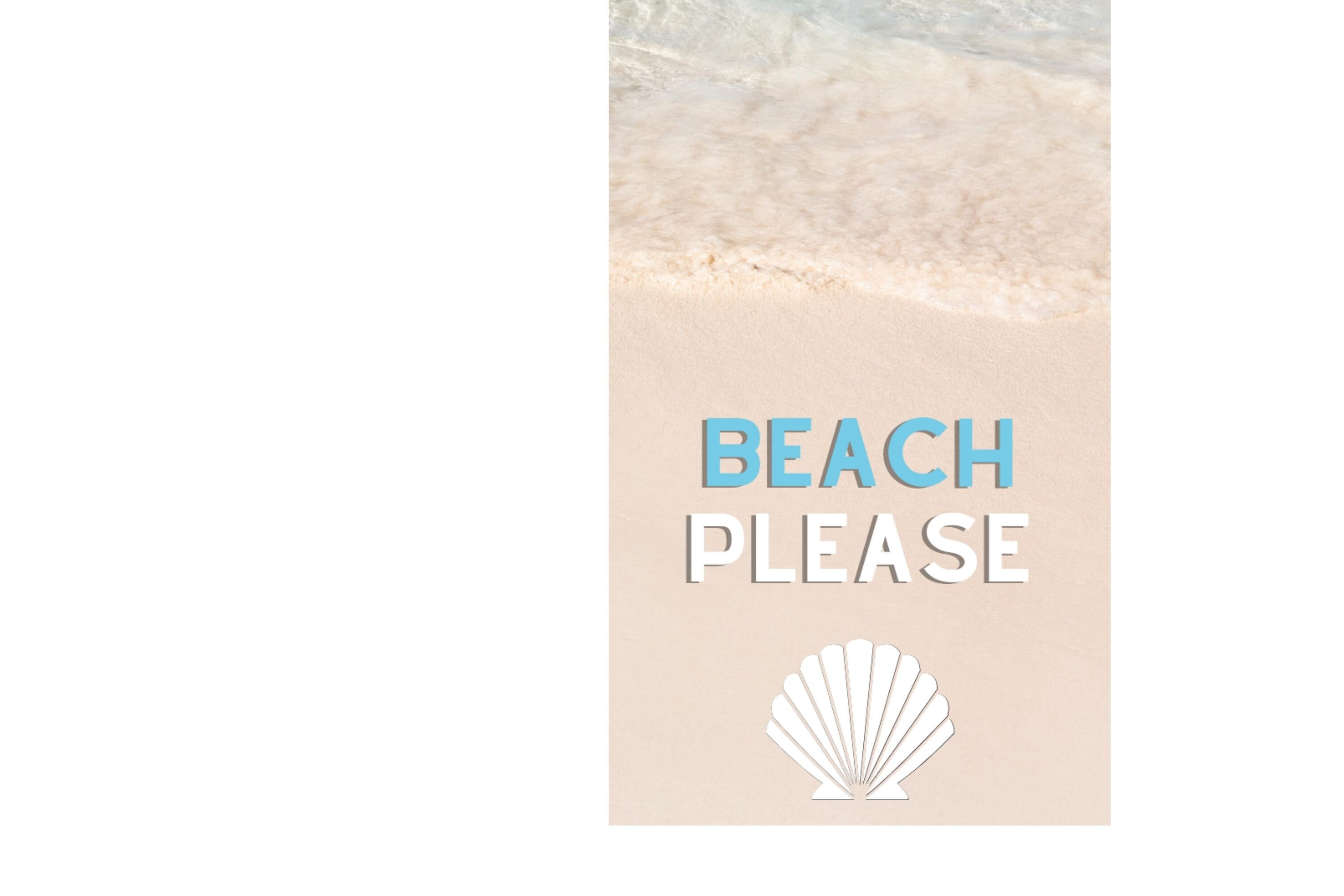 Beach Quote Bookmark: Funny Pun, Seashell Design, Recycled Paper - Etsy