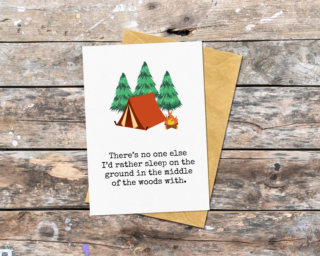 Camping Theme Greeting Card for Special Someone, Happy Camper Birthday ...