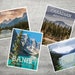 Set of 4 Canmore Mountain Postcards, Rocky Mountains Postcards, Rustic ...