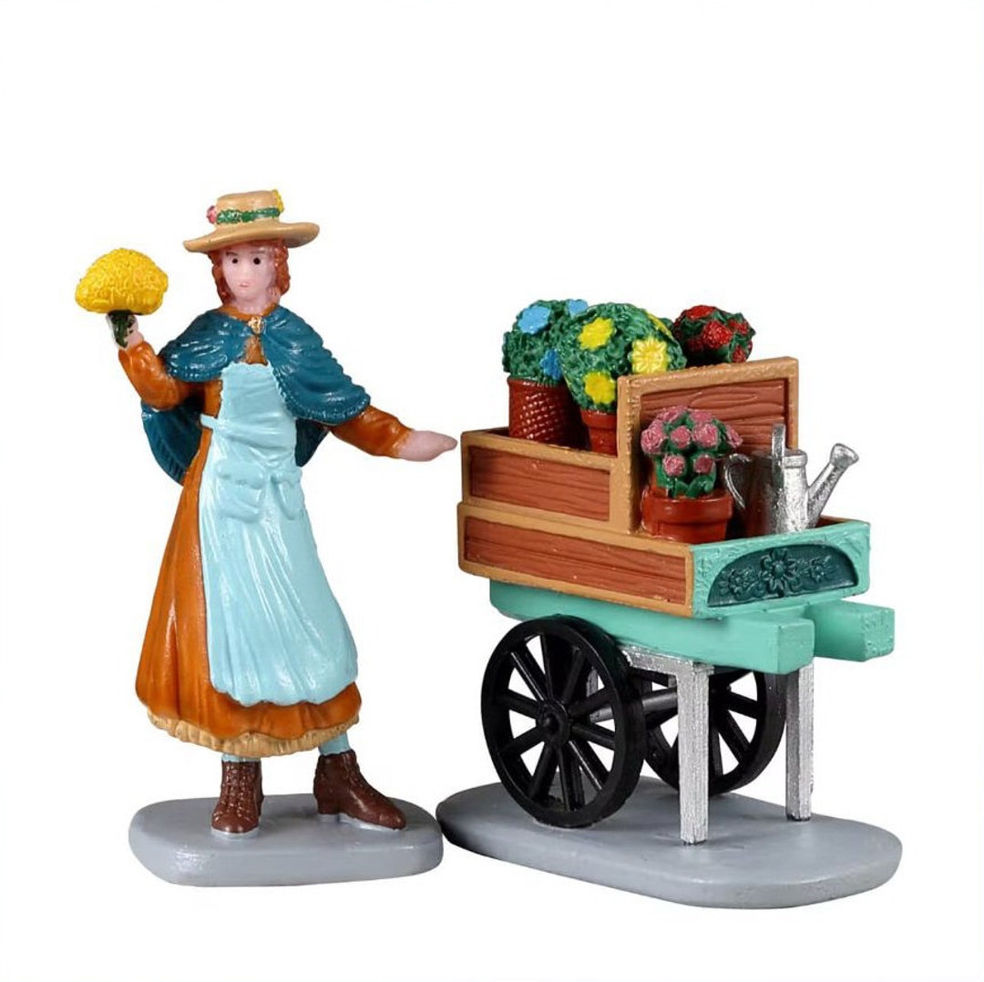 Lemax MERRY'S GARDEN CART # 22117 Caddington Village Figurines 2022 New ...