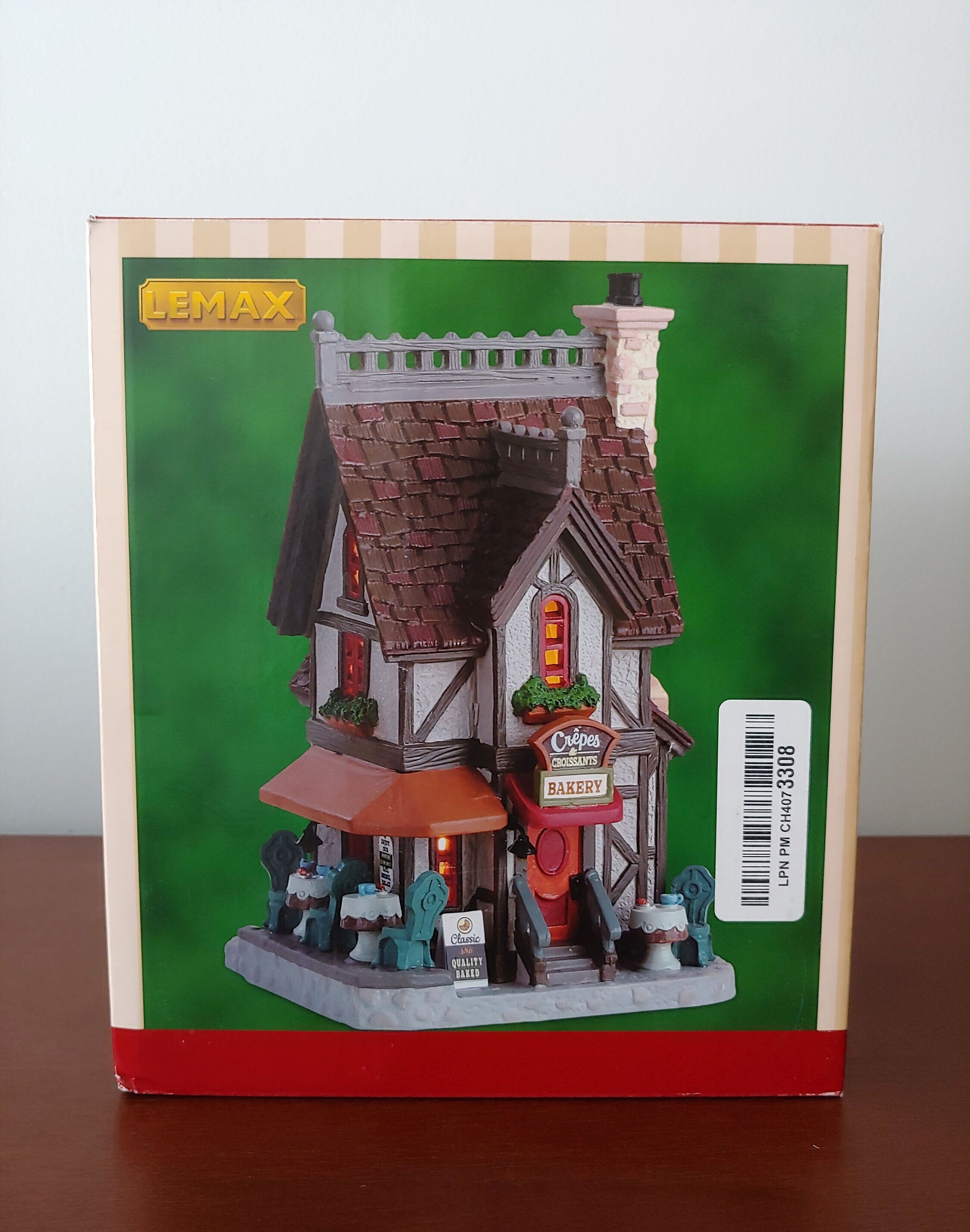 Lemax CREPES & CROISSANTS BAKERY # 75252 Christmas Village Lighted ...
