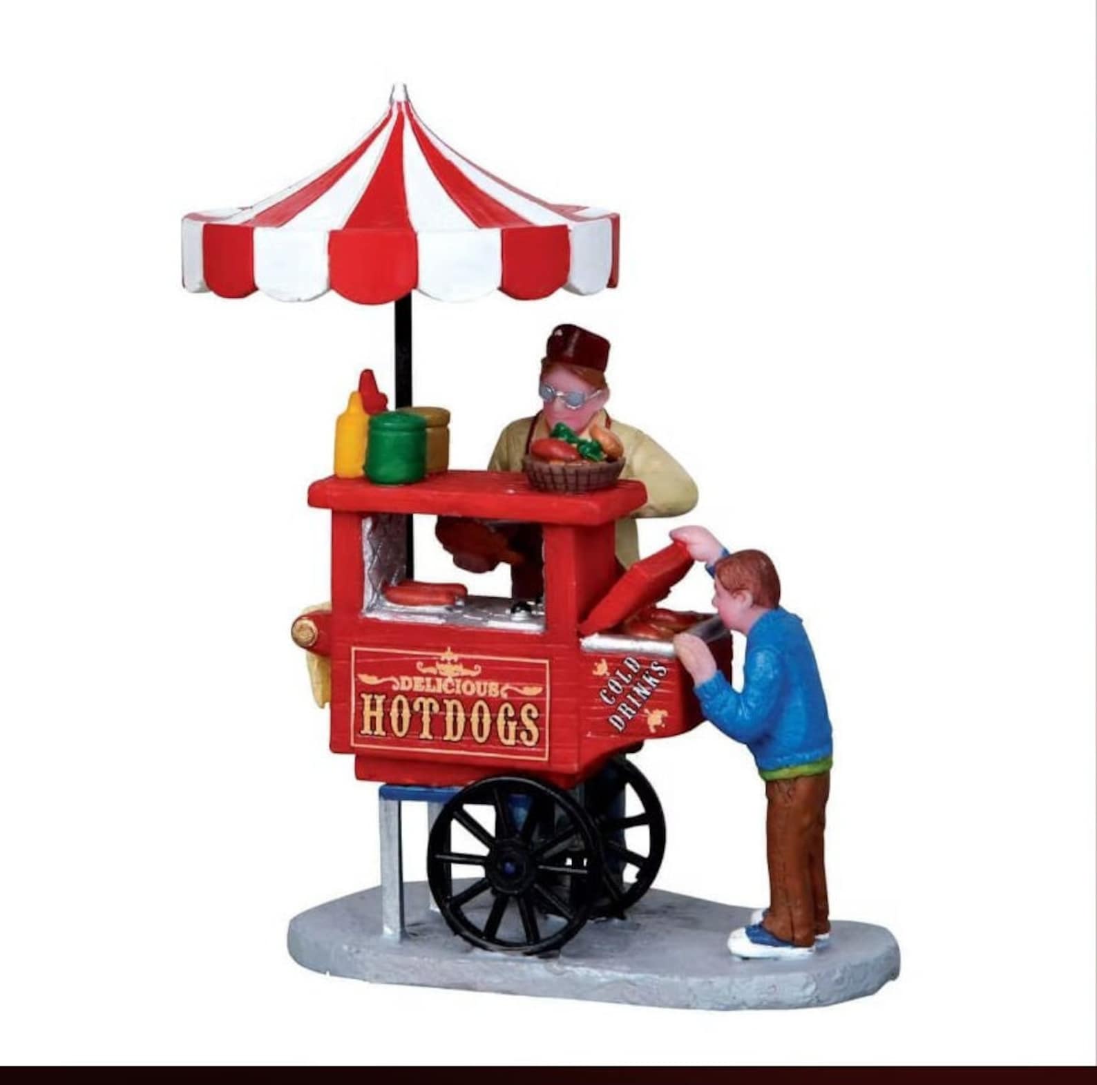Lemax HOT DOG CART 12932 Christmas Village Accessories - Etsy