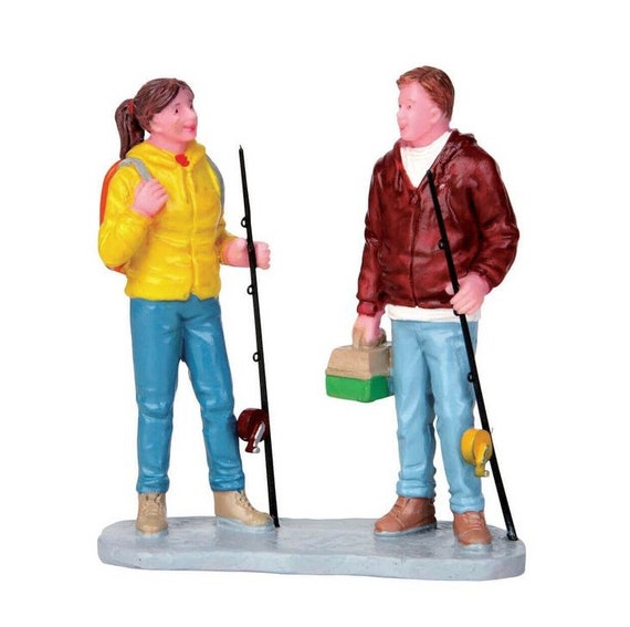 Lemax GEARING UP 52388 Fishing Couple Christmas Village - Etsy