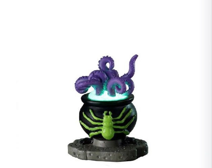 Lemax SPOOKY CAULDRON #24941 Halloween Spooky Town Village LIGHTED ...