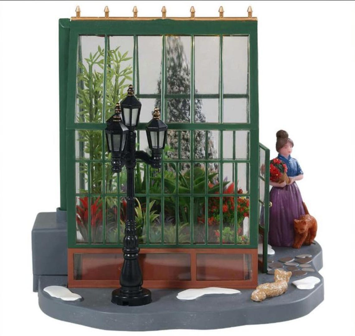 Lemax VICTORIAN GREENHOUSE # 84347 Christmas Village Lighted Building ...