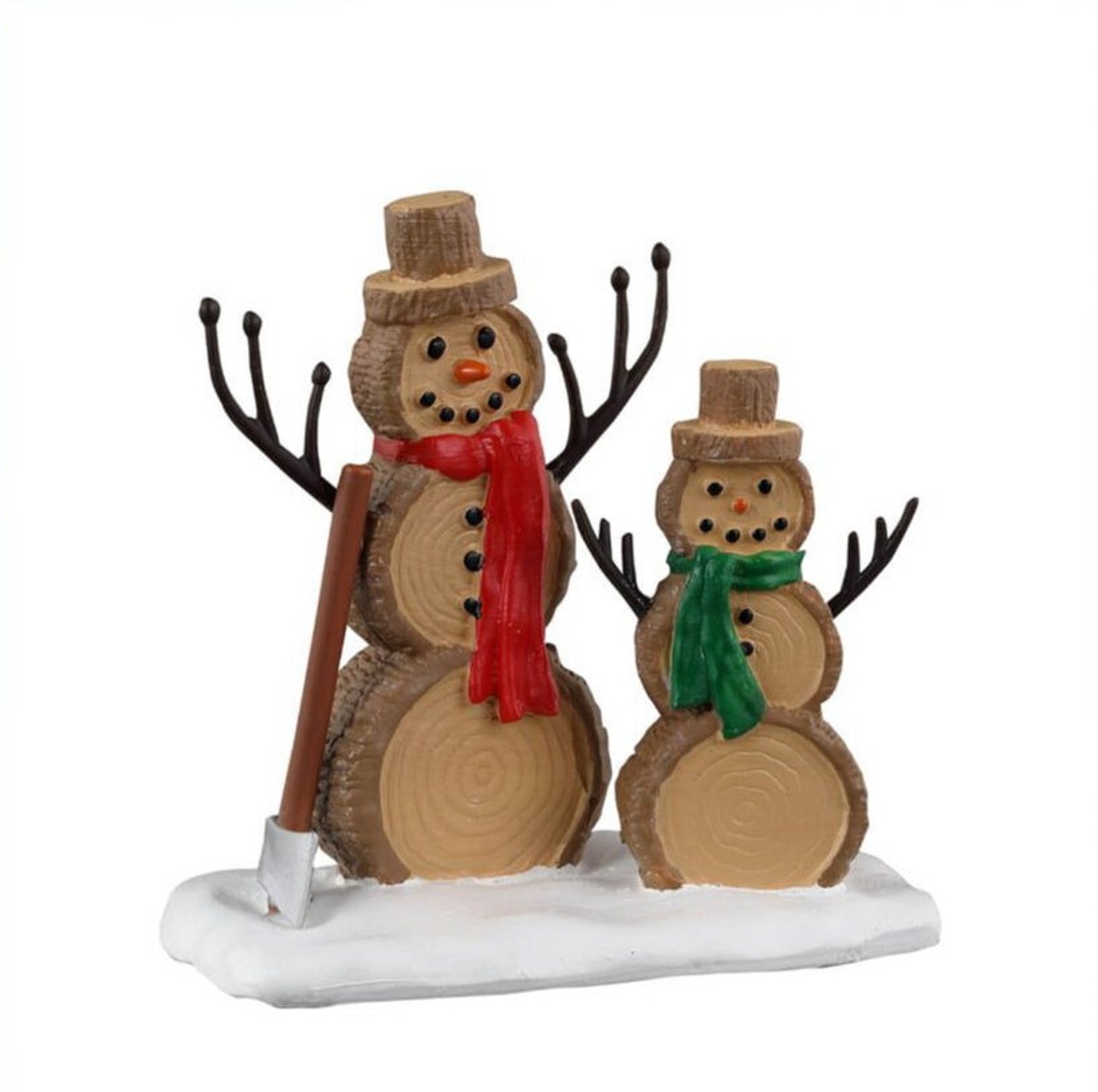 Lemax LOG SNOWMEN # 34095 Vail Christmas Village Figurines 2023 New ...