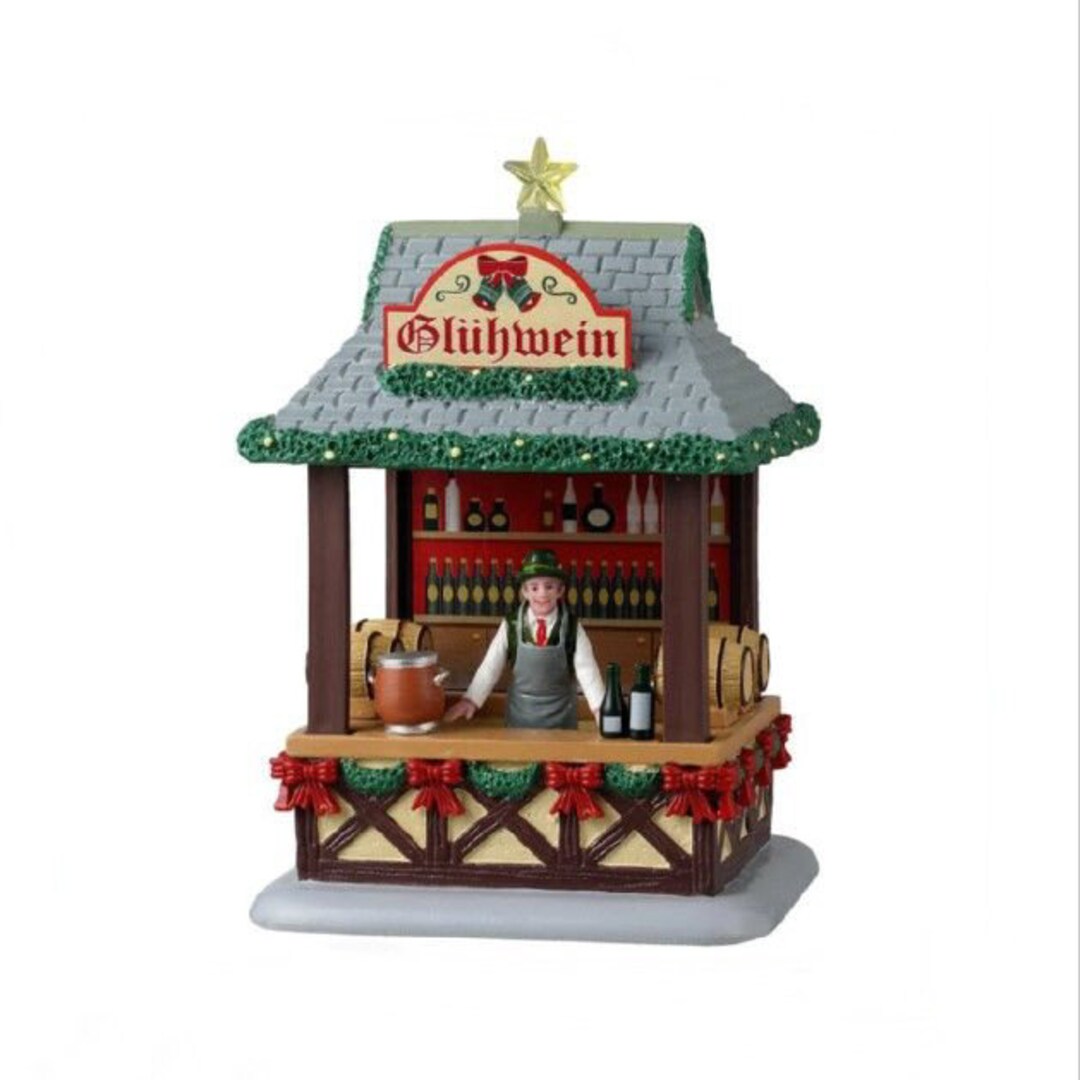 Lemax GLUHWEIN BOOTH # 43714 Christmas Caddington Village Figurines ...