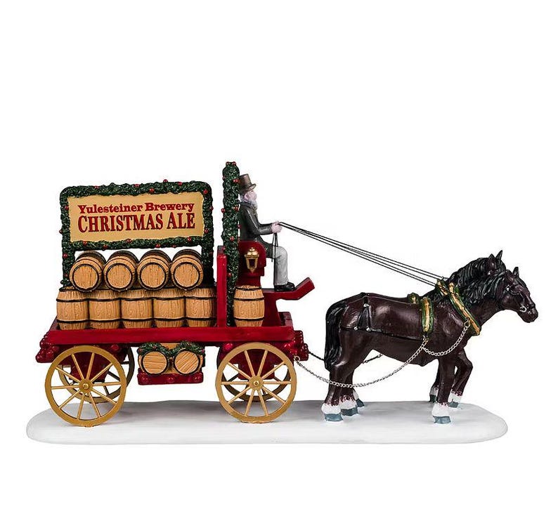 Lemax CHRISTMAS ALE DELIVERY # 43710 Christmas Caddington Village ...