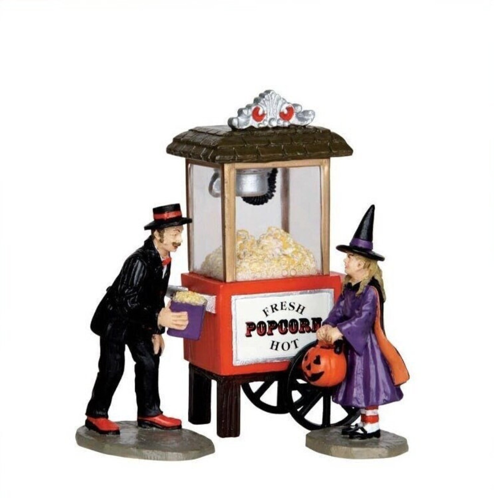 Lemax POPCORN TREATS Set of 3 # 32112 Halloween Spooky Town Village ...