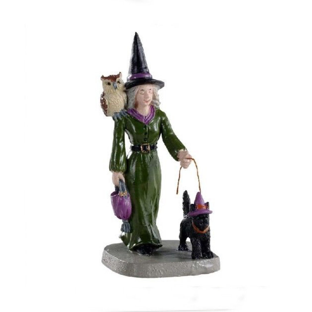 Lemax WITCH SHOPPING # 02906 Halloween Spooky Town Village Accessory ...
