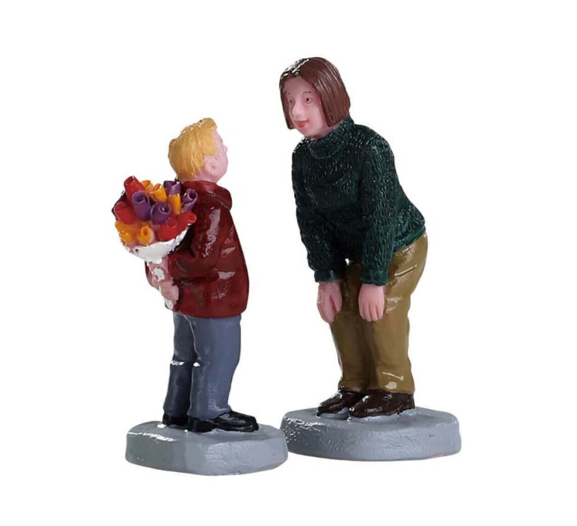 Lemax FOR MOM Set of 2 # 82581 Christmas Village Accessories Figurines ...