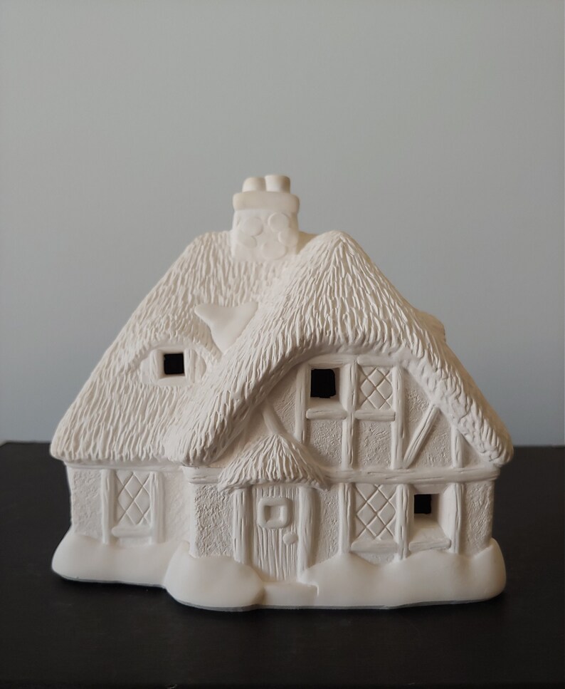 Wee Crafts HILLSIDE COTTAGE 21582 Ready to Paint Holiday | Etsy