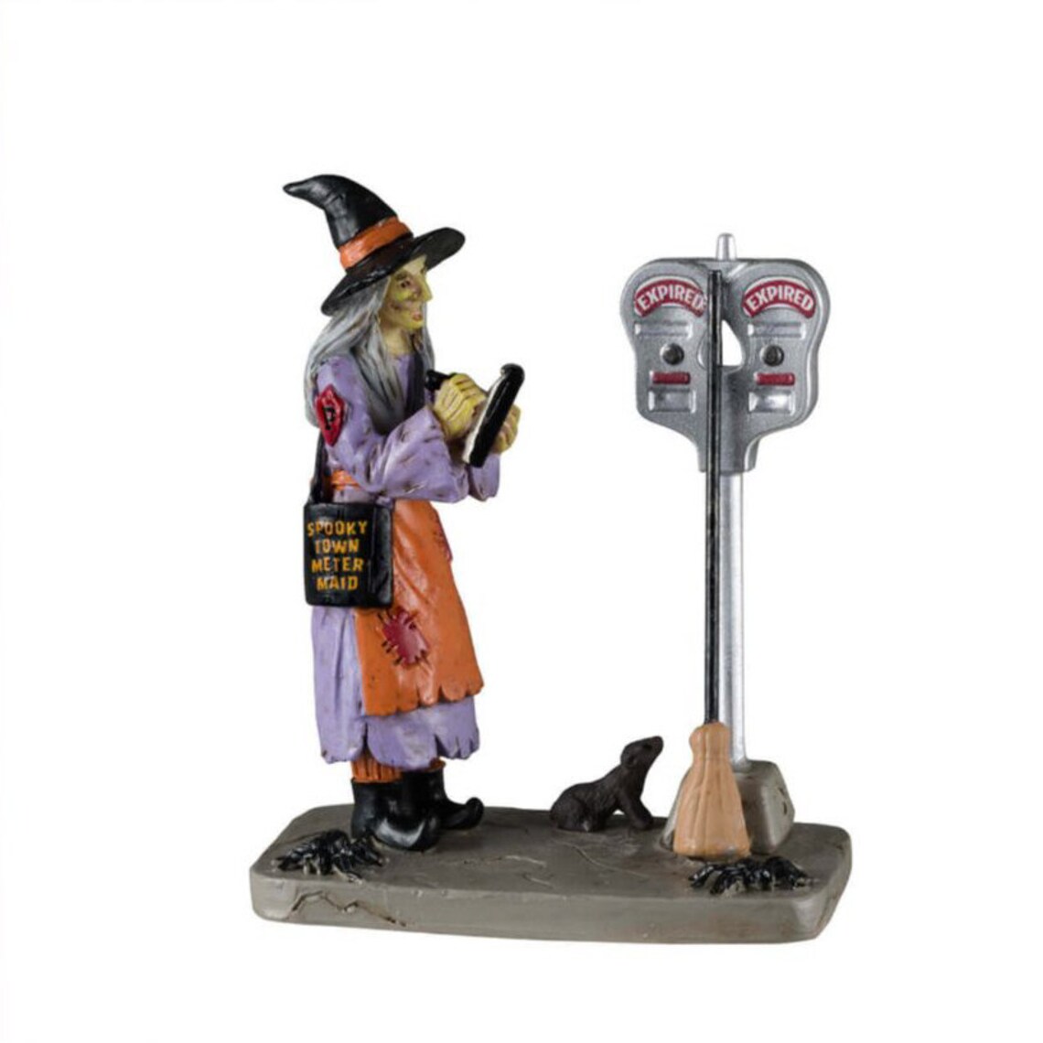 Lemax ILLEGAL BROOM PARKING # 42304 Halloween Spooky Town Village ...
