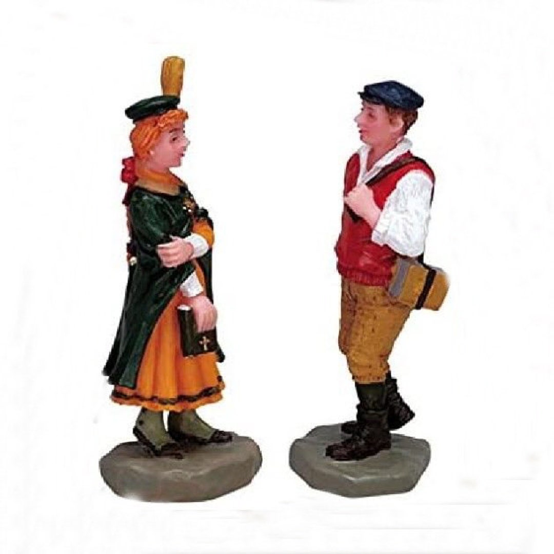 Lemax SCHOOL KIDS Set of 2 # 72421 Christmas Village Figurines 2007 ...