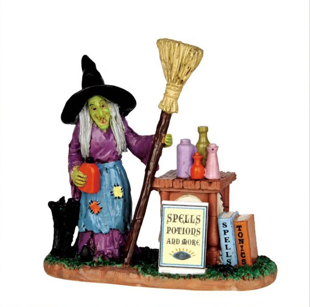 Lemax SPELLS, POTIONS & MORE Witch # 42213 Halloween Spooky Town ...