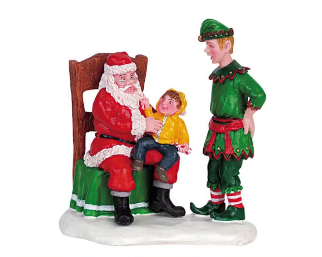 Lemax SANTA UNMASKED # 62301 Christmas Village Accessories Figurine ...