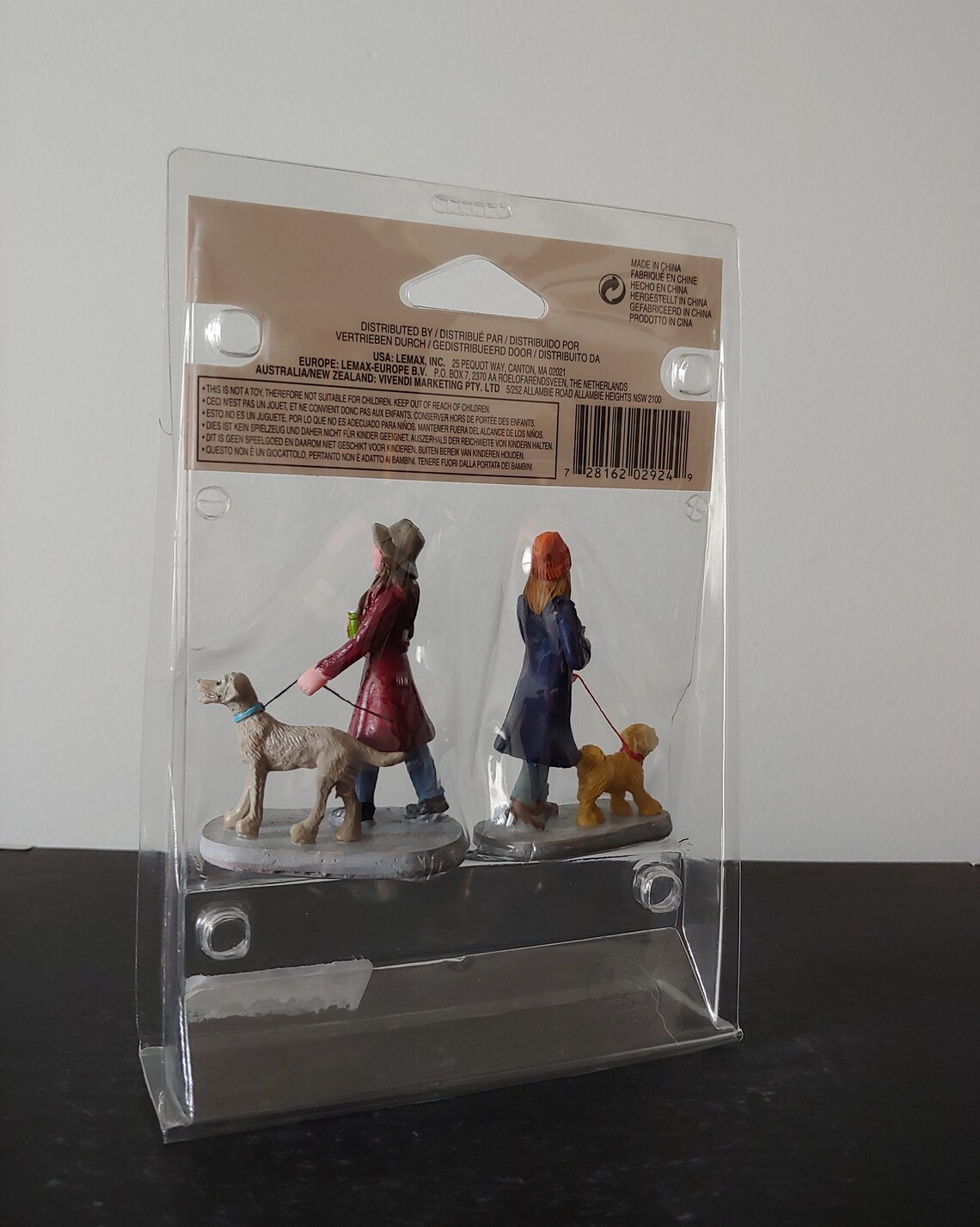 Lemax MULTI-TASKING Set of 2 02924 Women Walking Dogs | Etsy