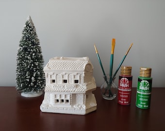 Wee Crafts HILLSIDE COTTAGE 21582 Ready to Paint Collector Series ...