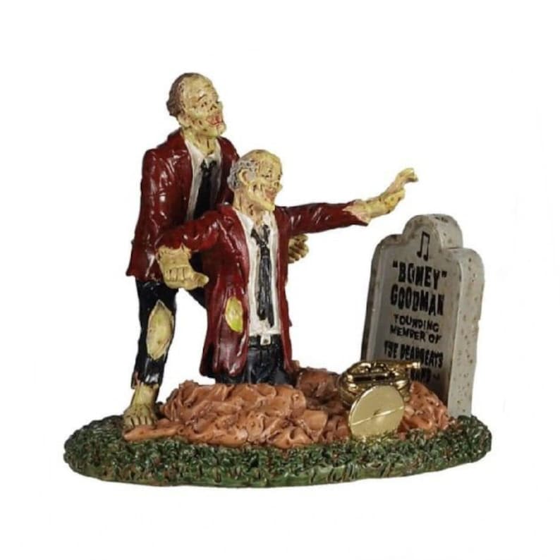Lemax FINDING BUDDY BONEY Goodman # 02957 Halloween Spooky Town Village ...