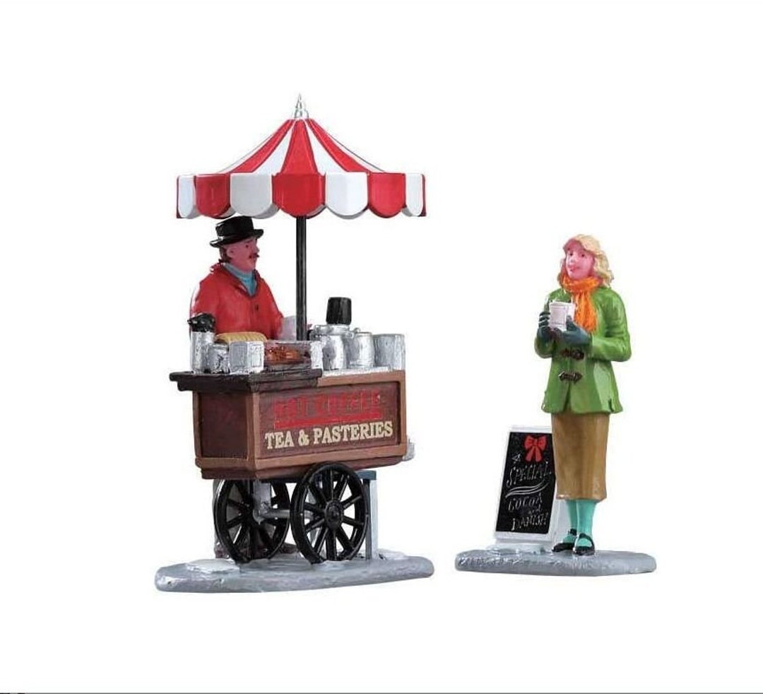 Lemax WINTER REFRESHMENTS CART Set of 2 #42263 Christmas Village ...