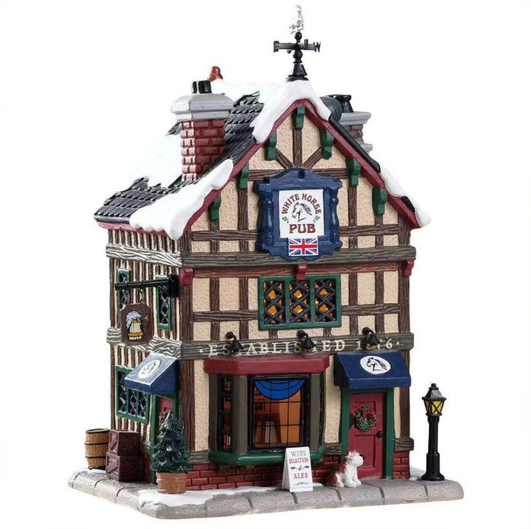 Lemax OLD BRITISH PUB # 85345 Christmas Village Lighted Retired New ...