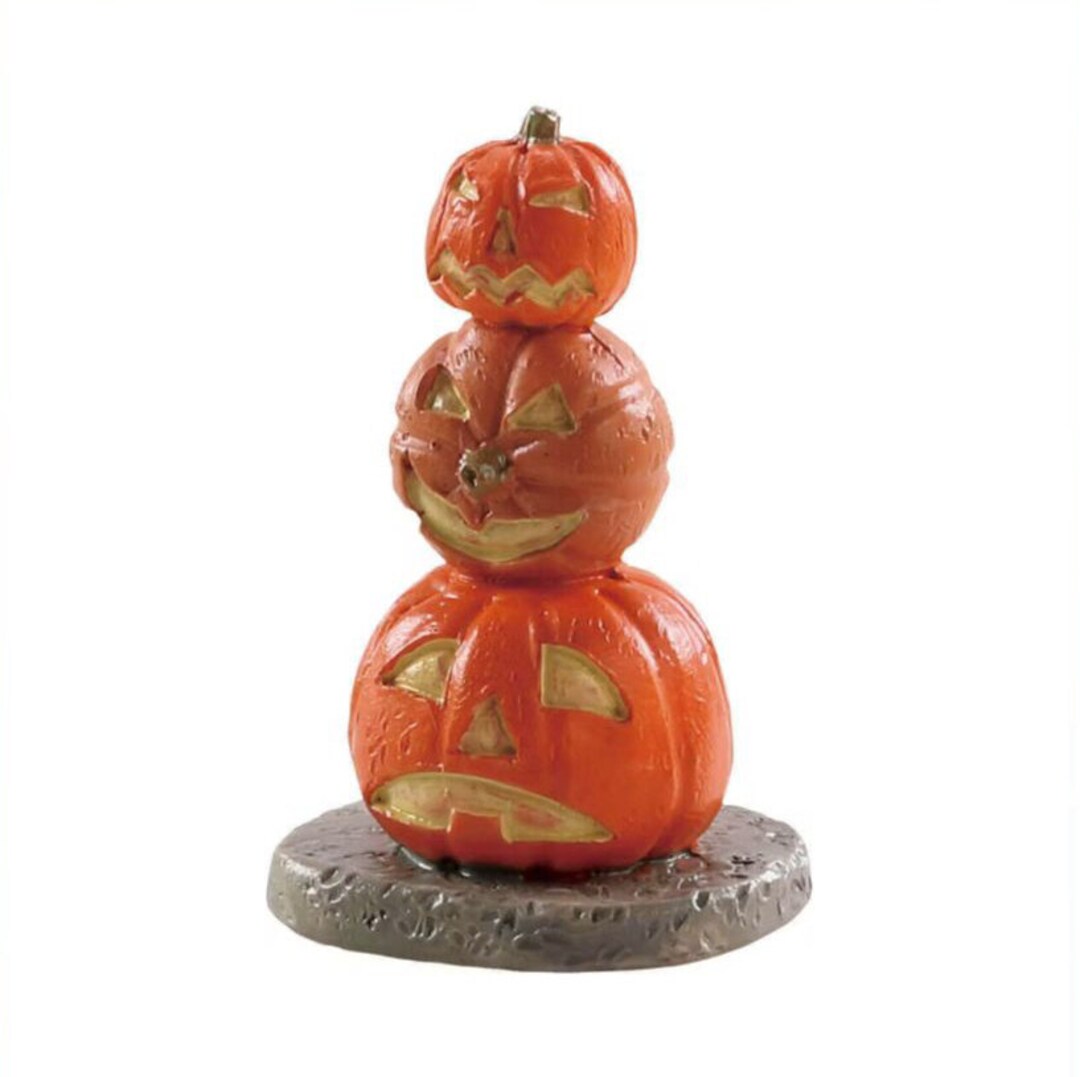 Lemax STACKED SPOOKY PUMPKINS # 84344 Halloween Spooky Town Village ...