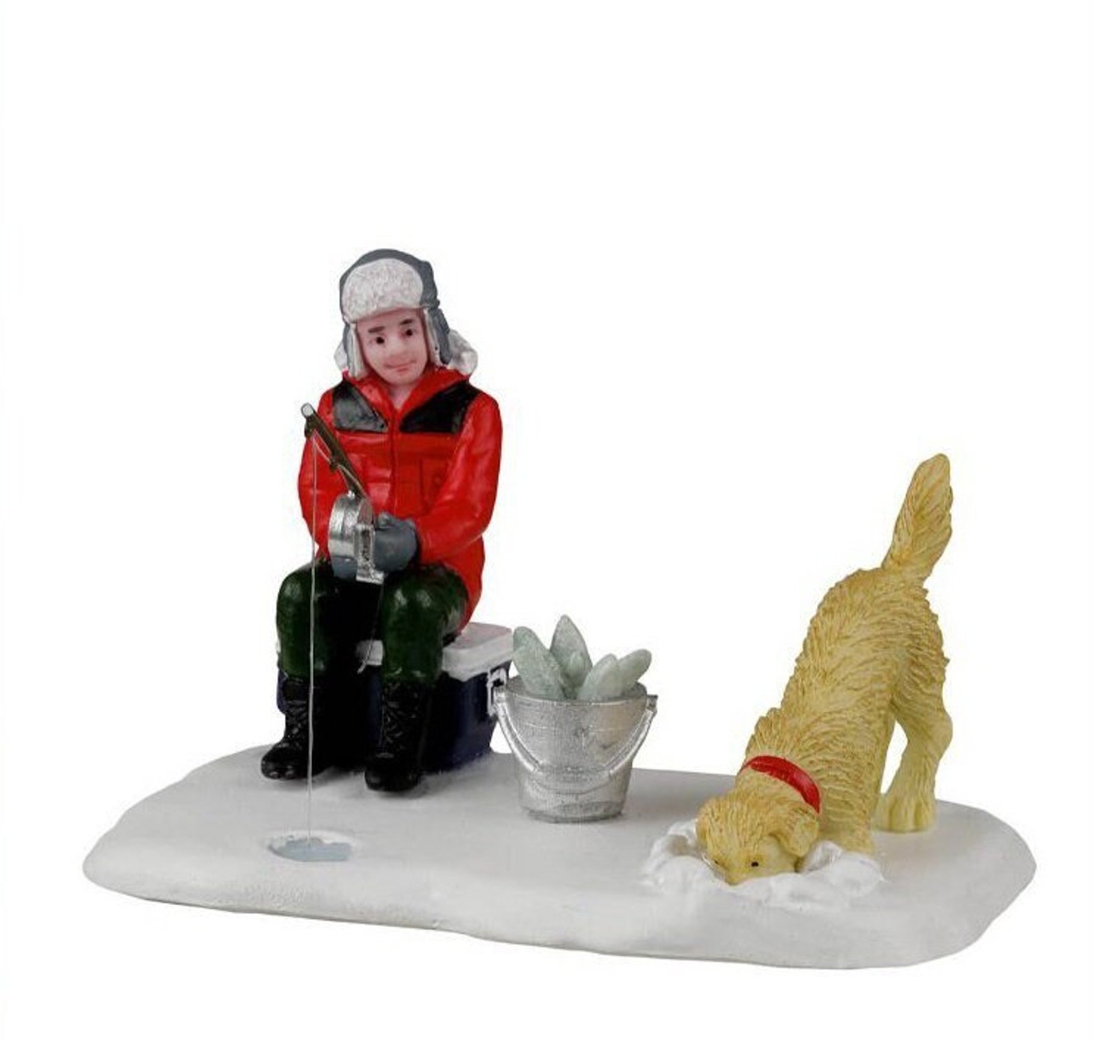 Lemax ICE FISHING BUDDIES # 22138 Christmas Vail Village Accessories ...