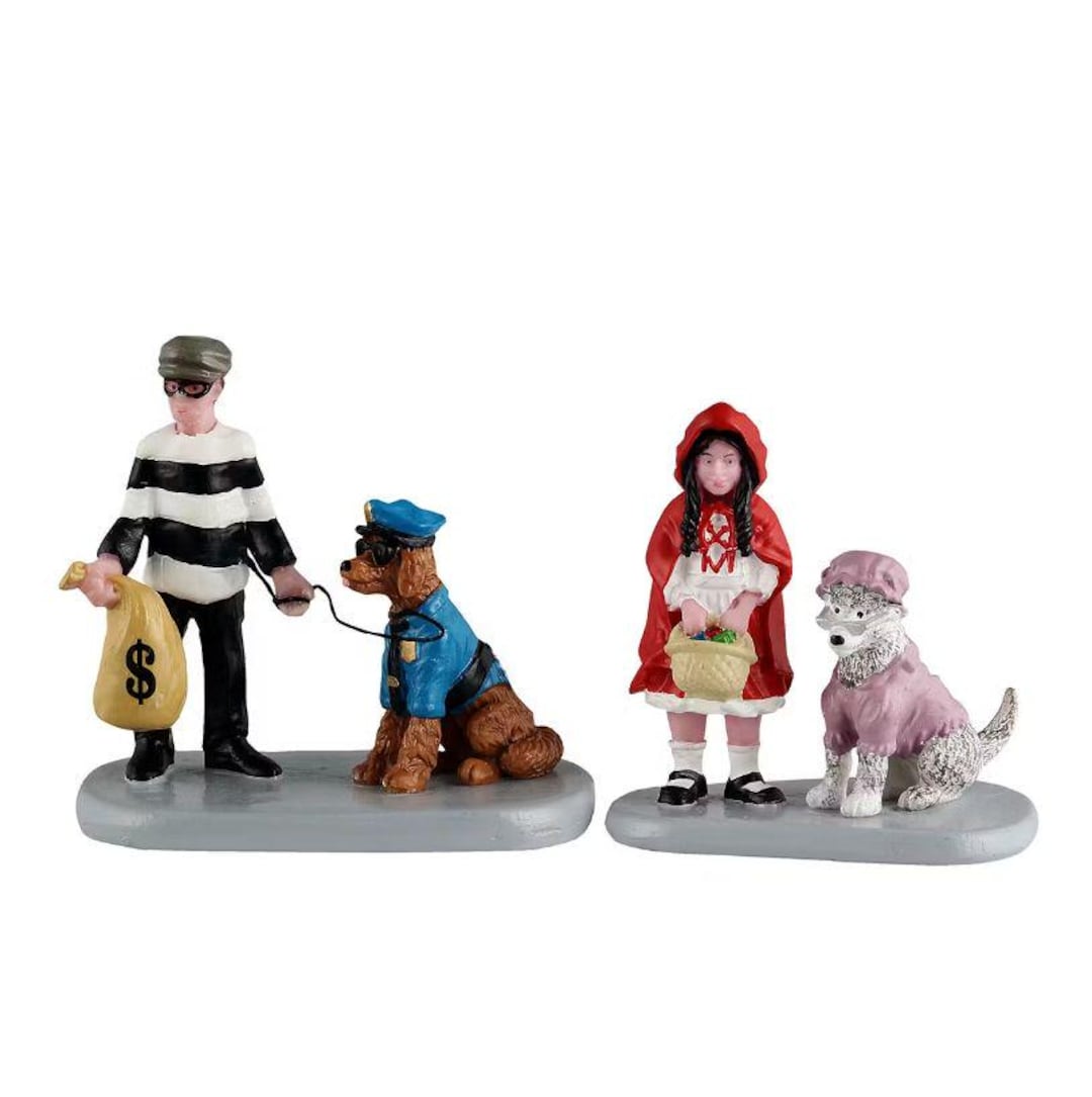 Lemax Trick-or-treat COMPANIONS # 52501 Halloween Spooky Town Village ...