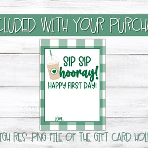 Sip Sip, HOORAY! Happy First Day! | First Day of School Gift | Back to ...