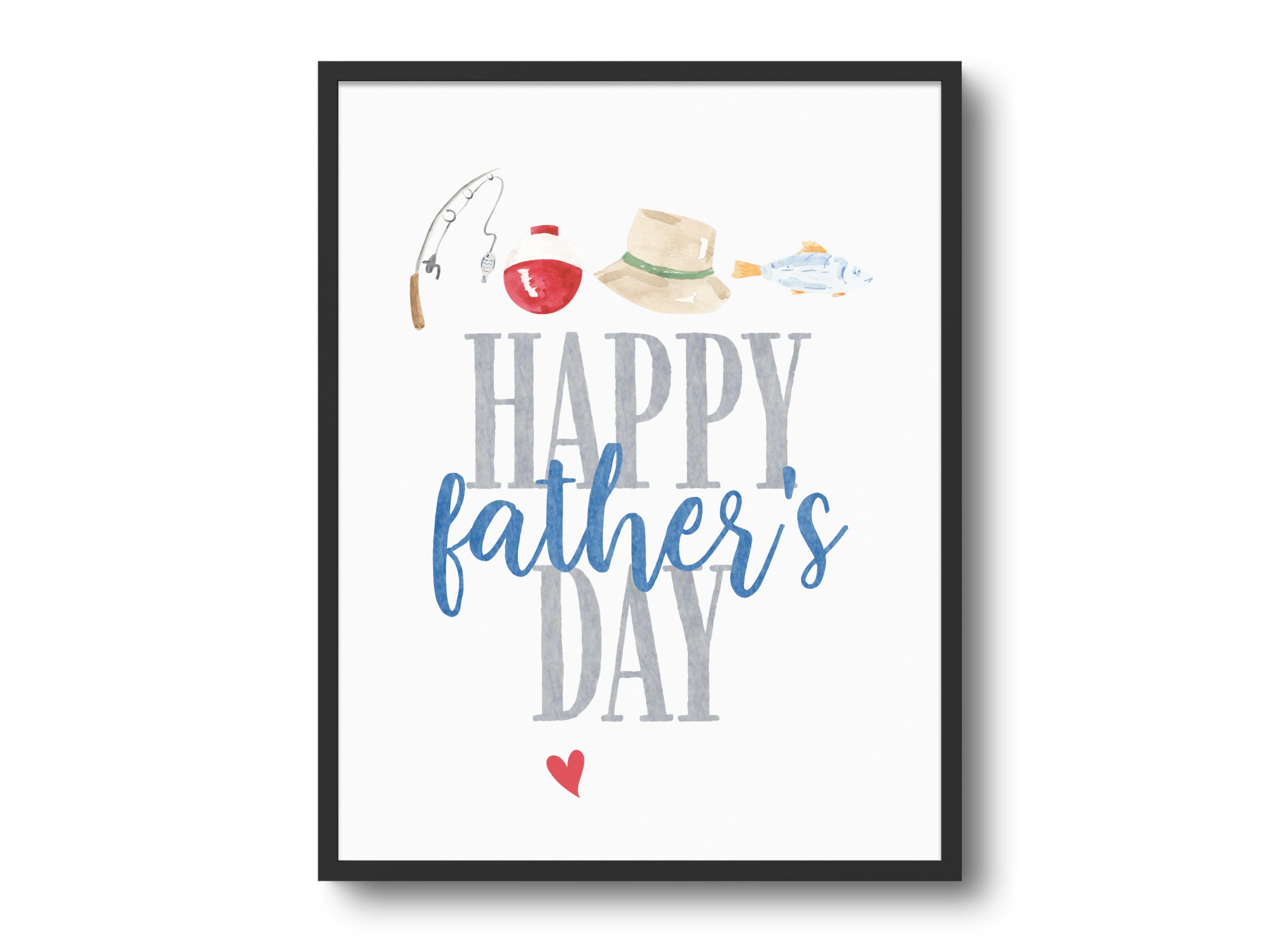 Fishing Father's Day Gift Tag, Printable Sign (digital Download) - Etsy