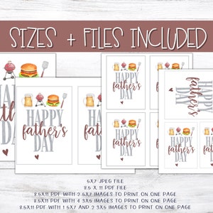 Grilling Father's Day Gift Tag, Printable BBQ Sign (PDF) - Etsy