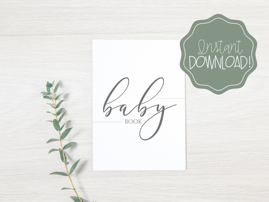 Neutral Baby Book Printable: Keepsake Journal, Milestones (PDF) - Etsy