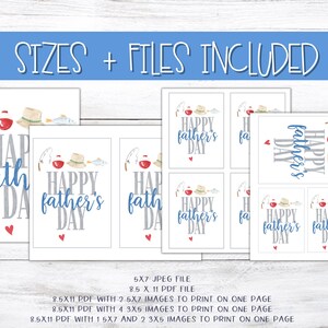 Father's Day Gift Tag, Father's Day Sign, Fishing Themed Father's Day ...