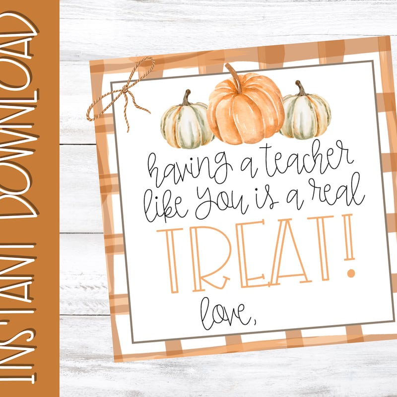 Teacher Treat Tag - Etsy