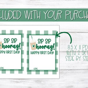 Sip Sip, HOORAY! Happy First Day! | First Day of School Gift | Back to ...