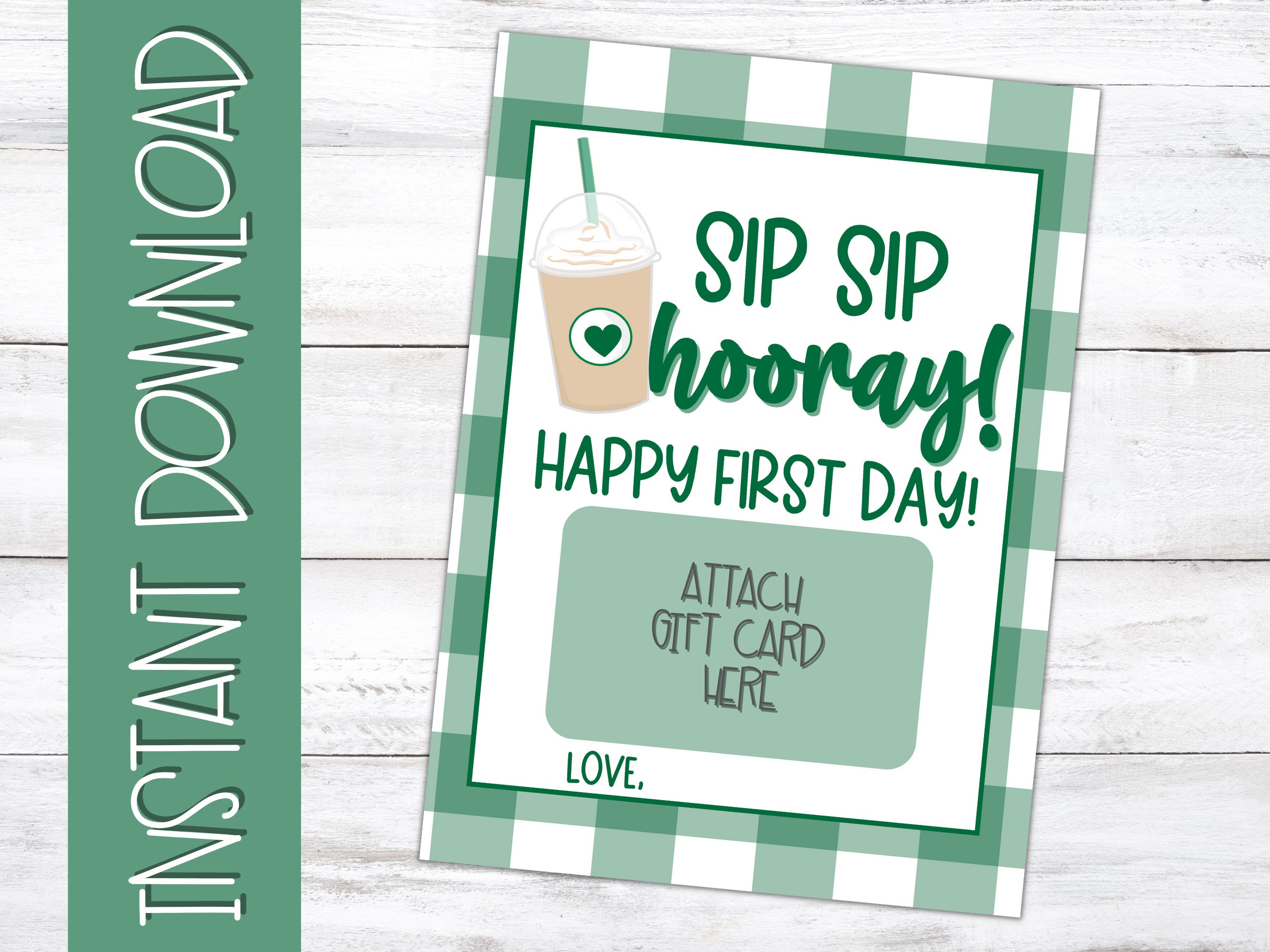 Sip Sip, HOORAY! Happy First Day! | First Day of School Gift | Back to ...
