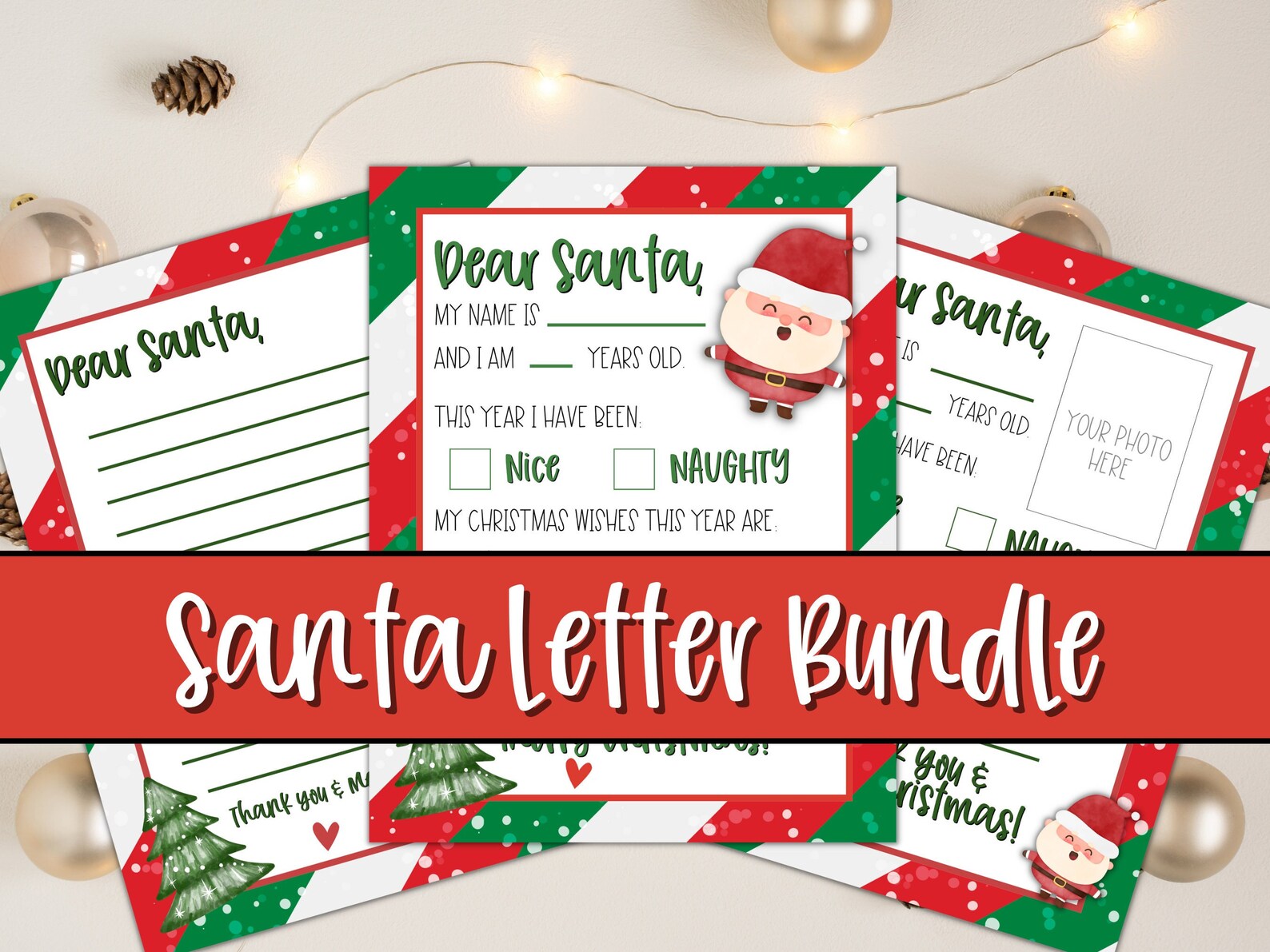 Letter to Santa Printable, Letter to North Pole, Toddler Santa Letter ...
