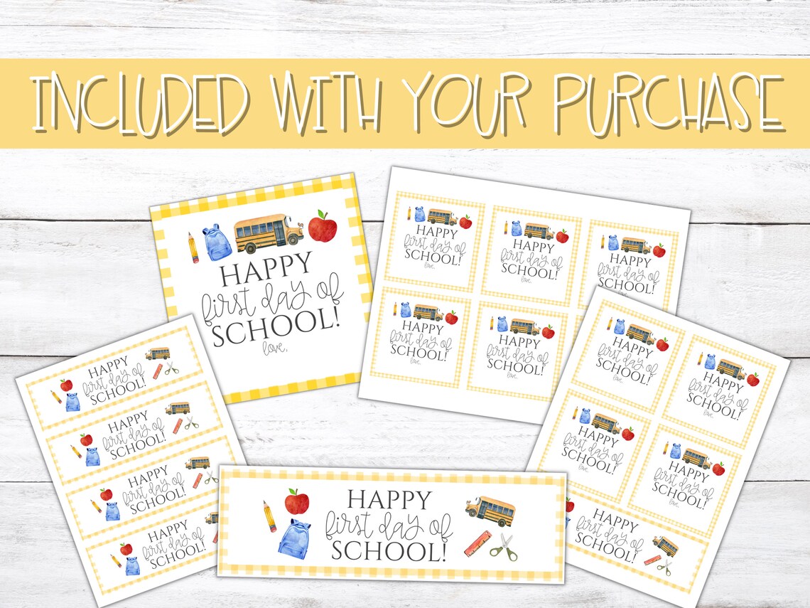 First Day of School Printable Teacher Tag First Day of School Printable ...