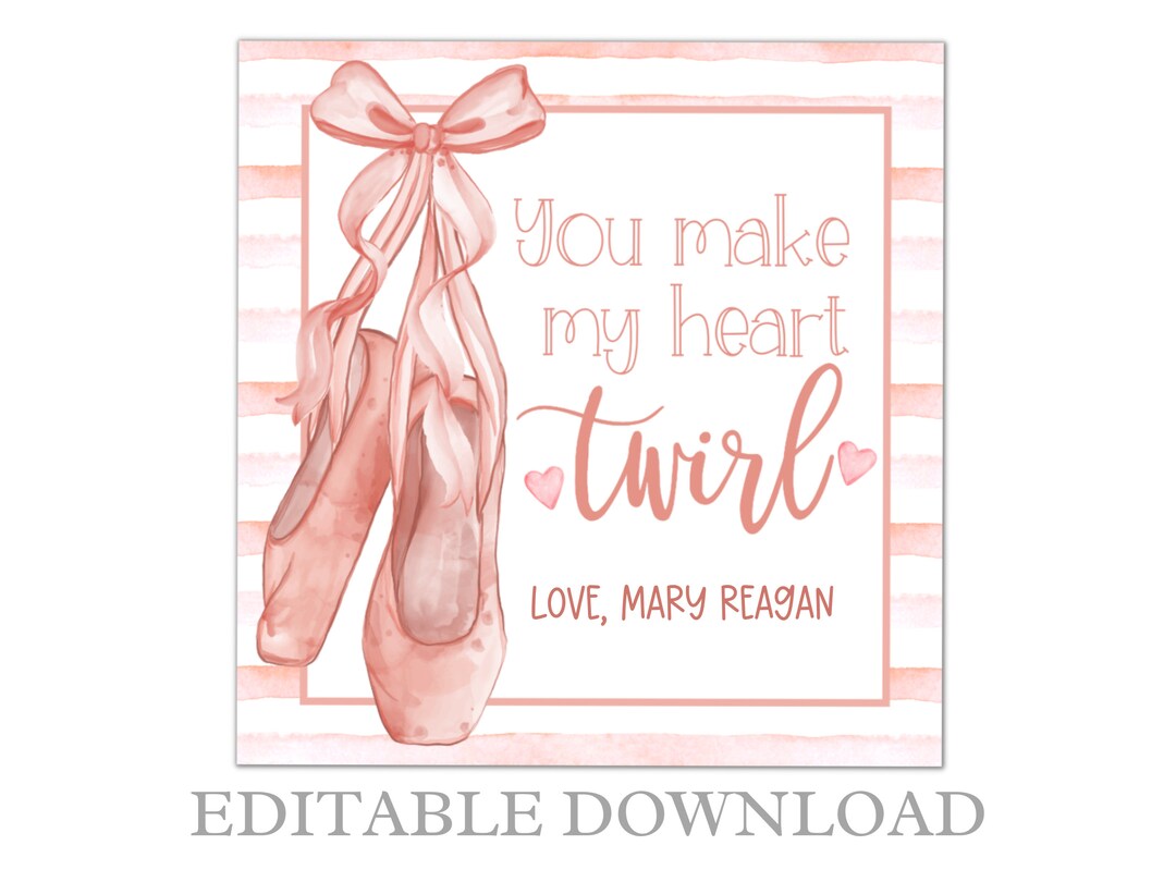 Printable Valentines Day Card for Kids, Valentine Tag, You Make My ...