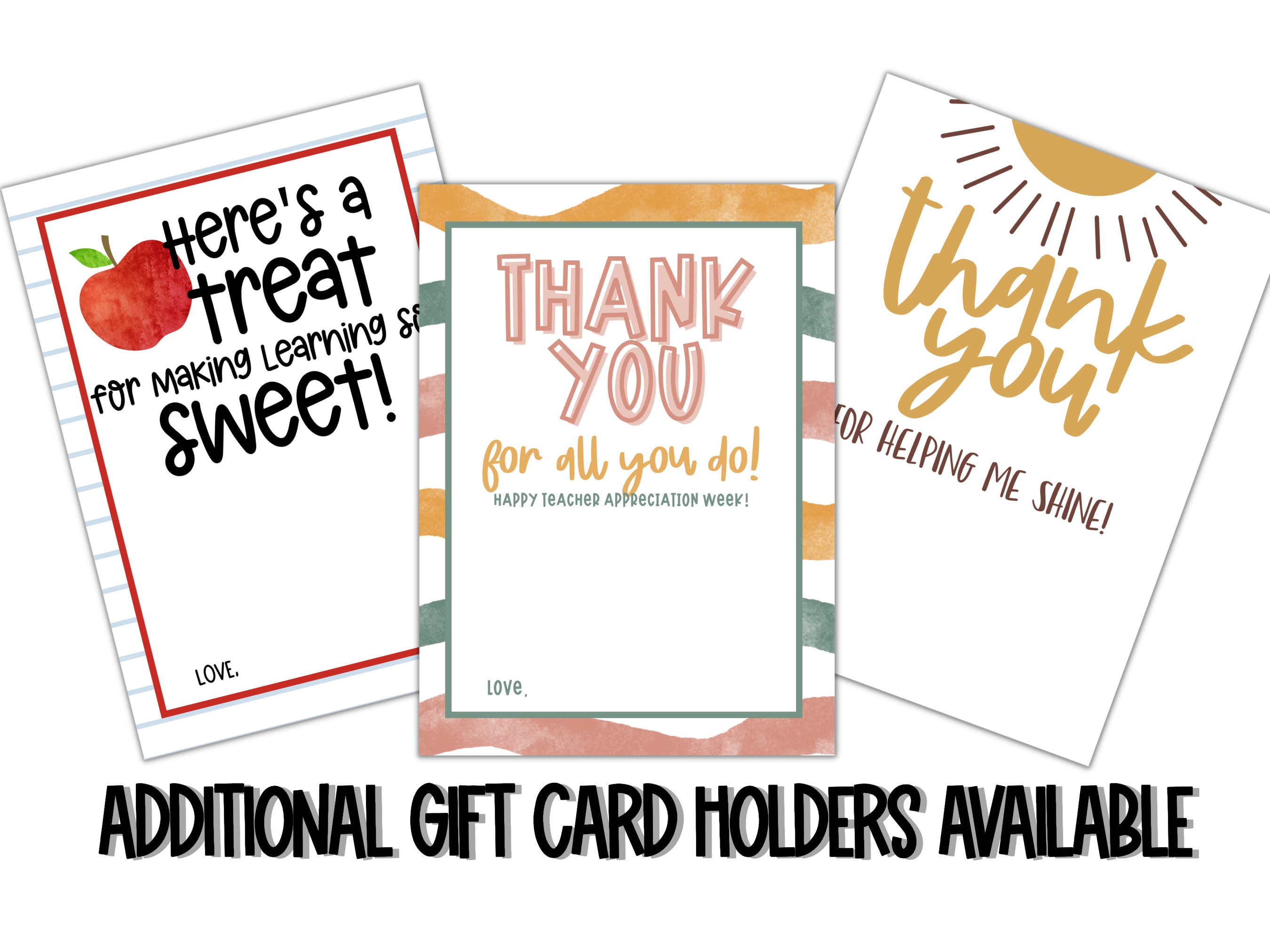 Starbucks Teacher Appreciation Tag, Thanks a Latte Gift Card Holder ...