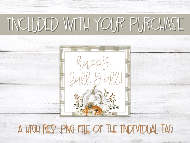 Fall Printable Tags, Fall Gift Tags, Happy Fall Y'all Tags, Pumpkin ...