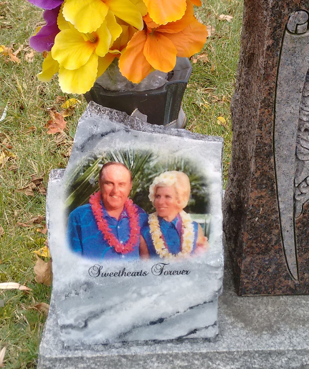 Hand Painted Memorial Photo Art on Stone - Etsy