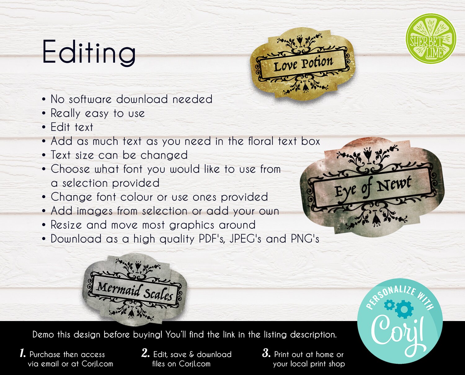 Editable Apothecary Potion Labels Blank Vintage Labels - Etsy Canada