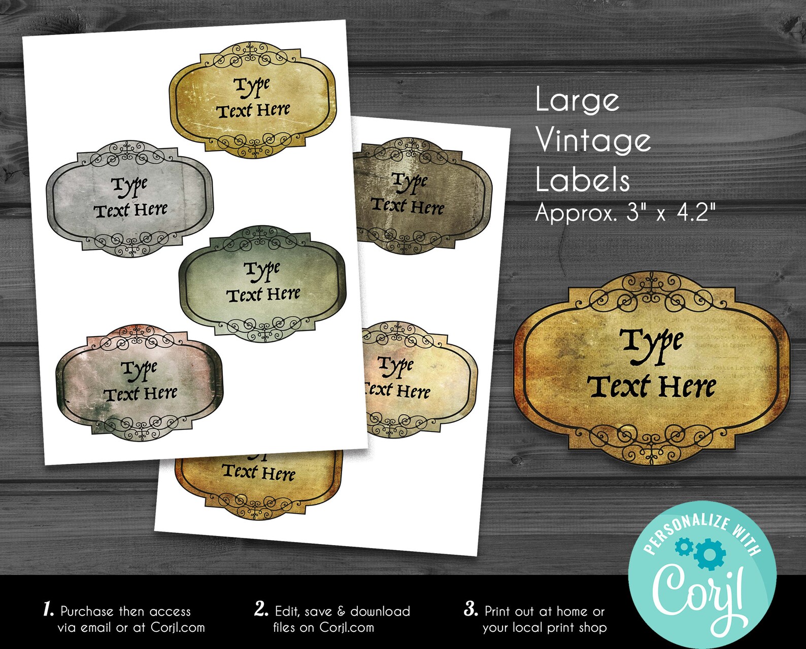 Editable Apothecary Potion Labels Blank Vintage Labels - Etsy