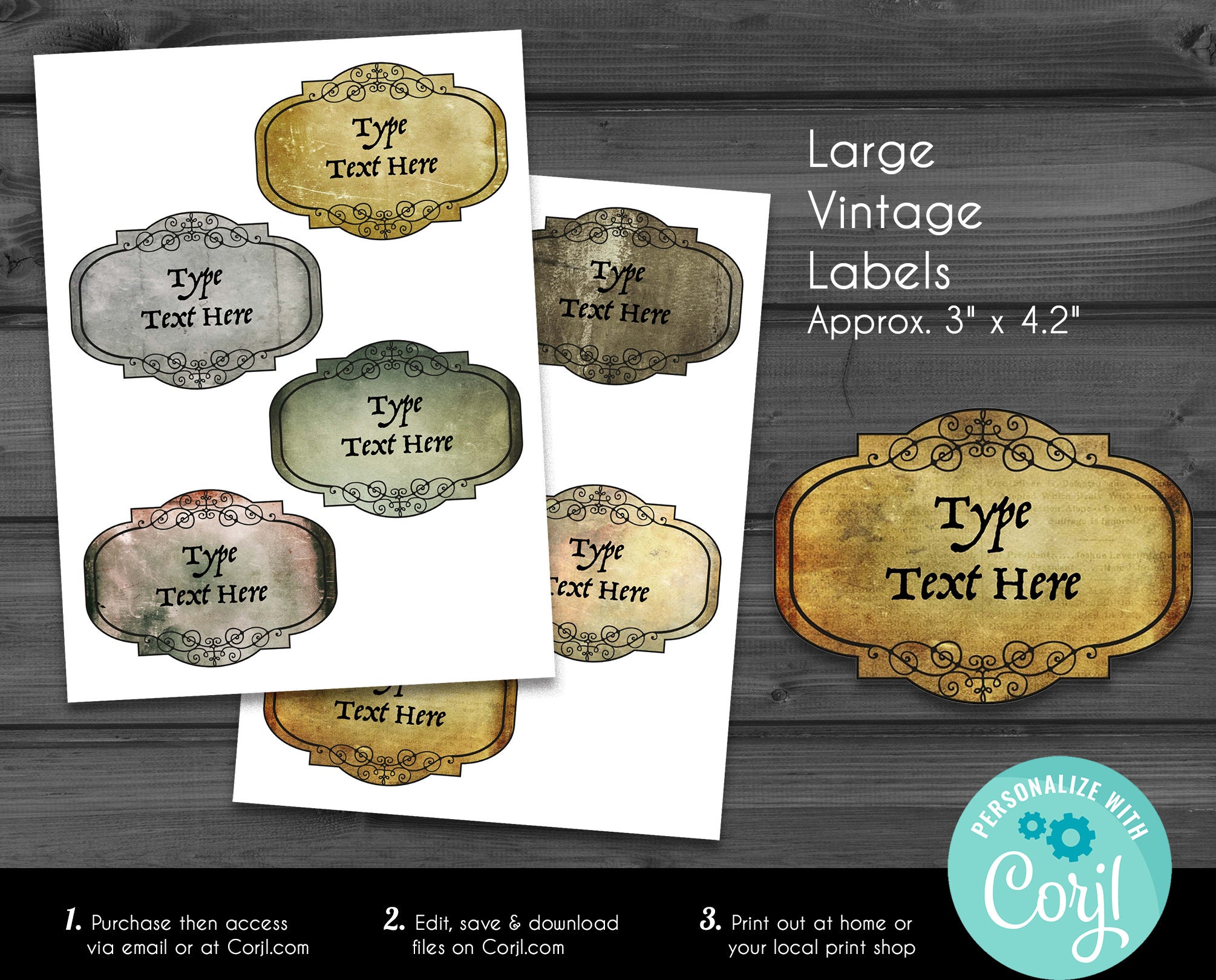 Editable Apothecary Potion Labels Blank Vintage Labels - Etsy Canada