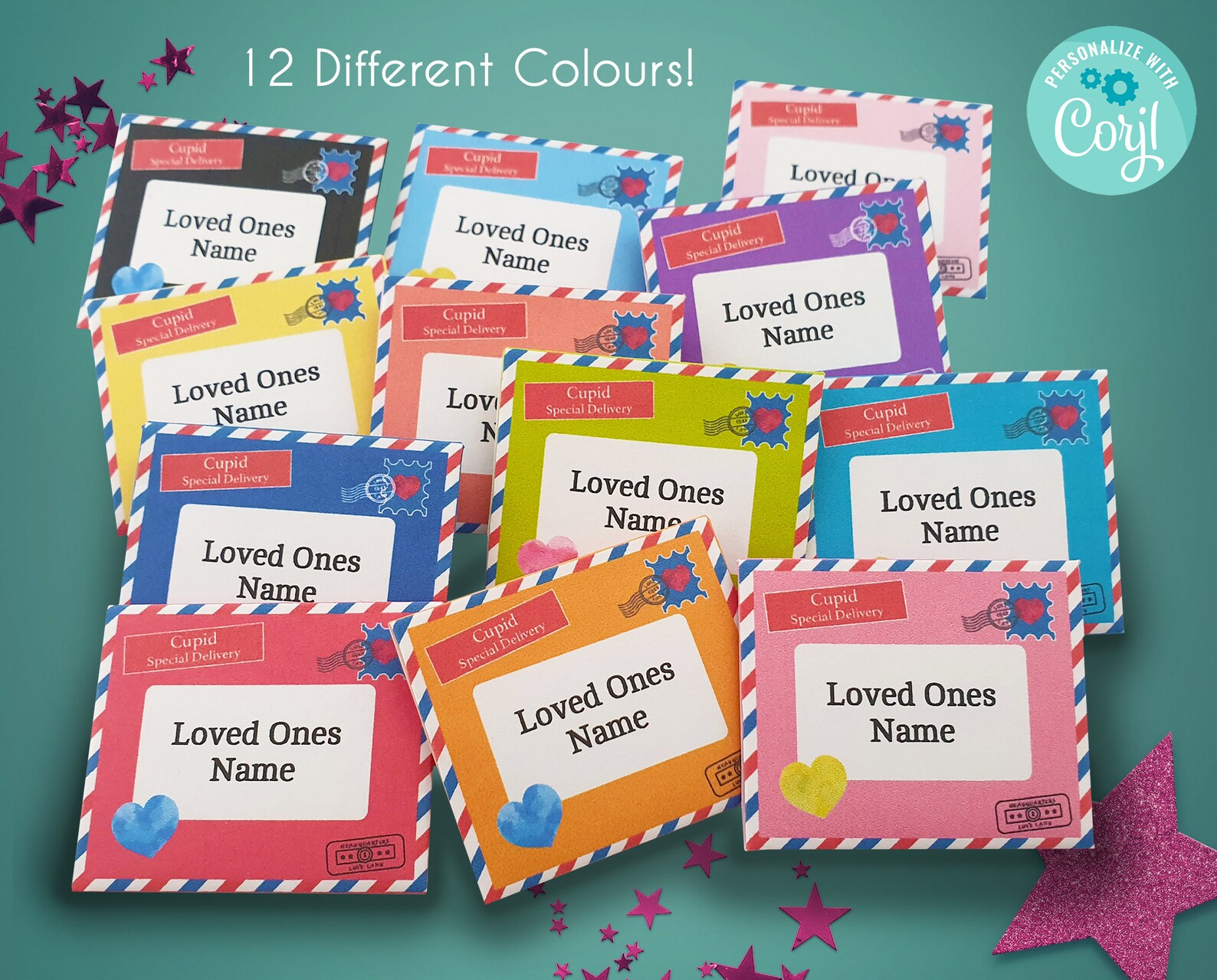 Editable 100 Mini Love Notes With Envelopes Editable Love - Etsy