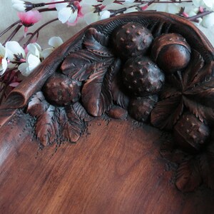 Antique French Hand Carved Bowl. Signed by Artist Chestnuts Aesthetic ...