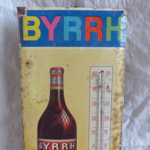 French Vintage Alcohol Publicity Sign. Byrrh Liquor Sign. French Bar ...